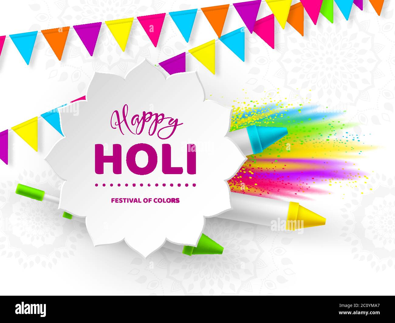Indian festival holi flag hi-res stock photography and images - Alamy