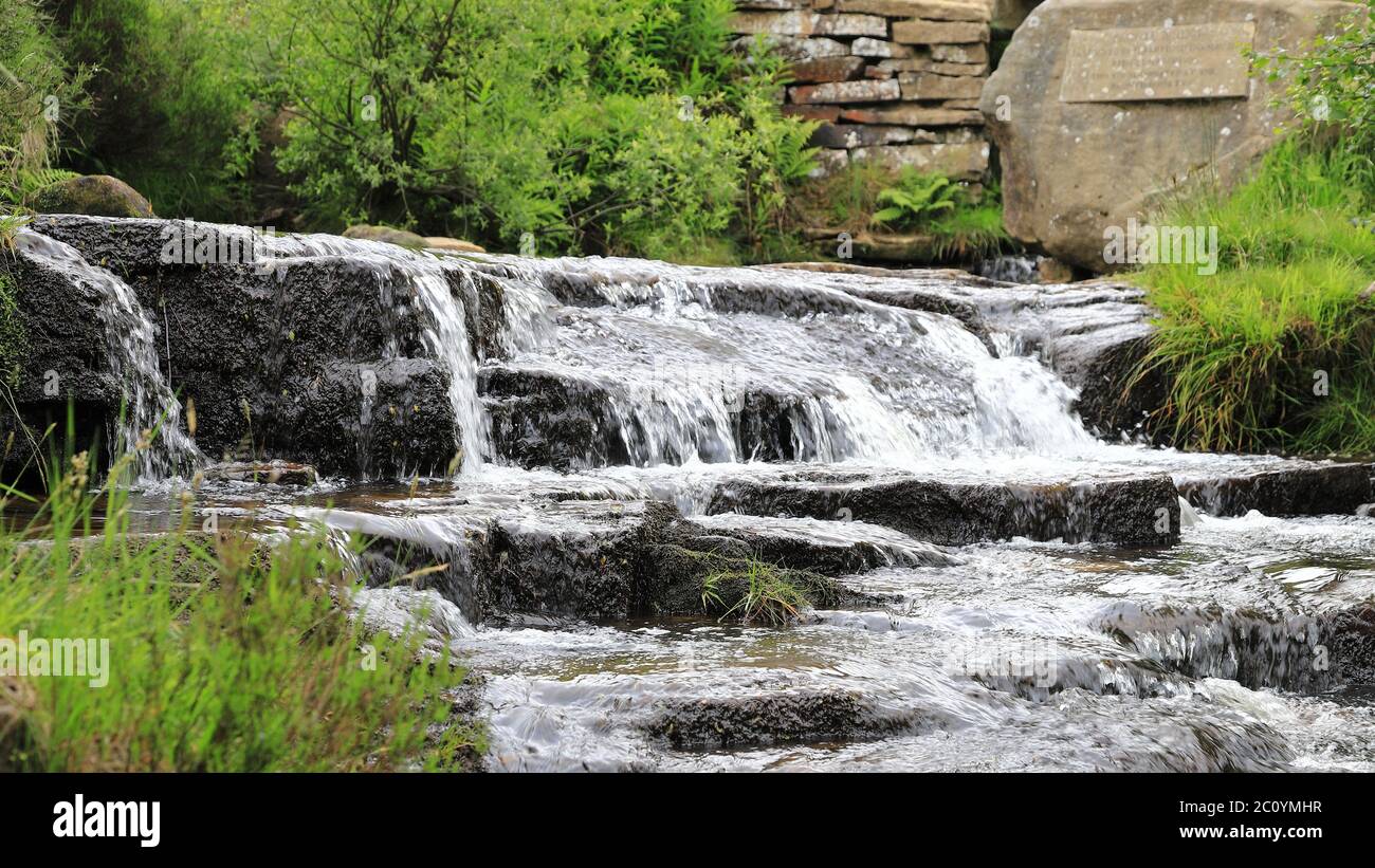 South Dean Beck. South Dean Beck beneath the Bronte Waterfall near ...