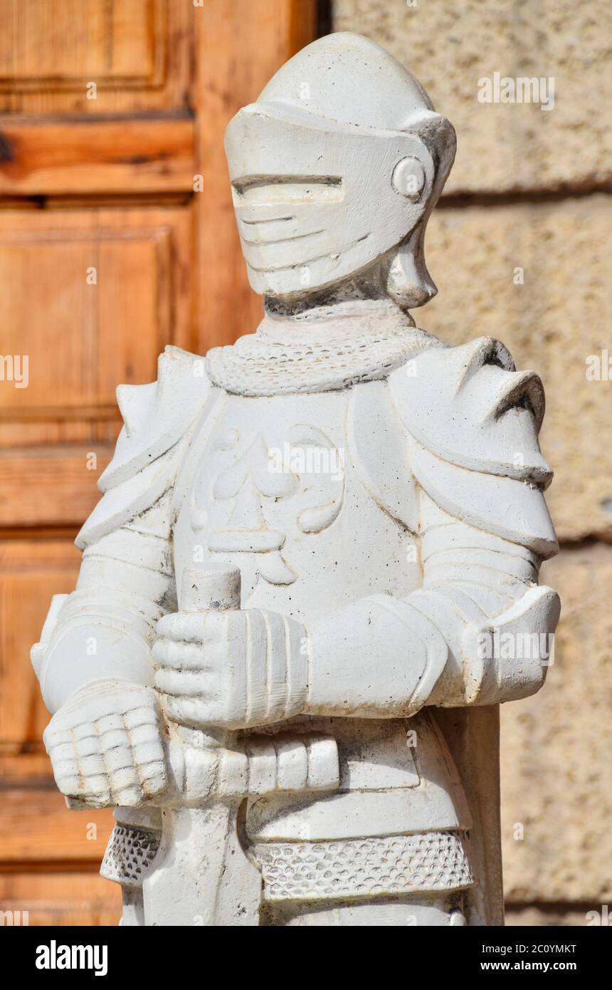Statue of a Medieval Knight Stock Photo - Alamy
