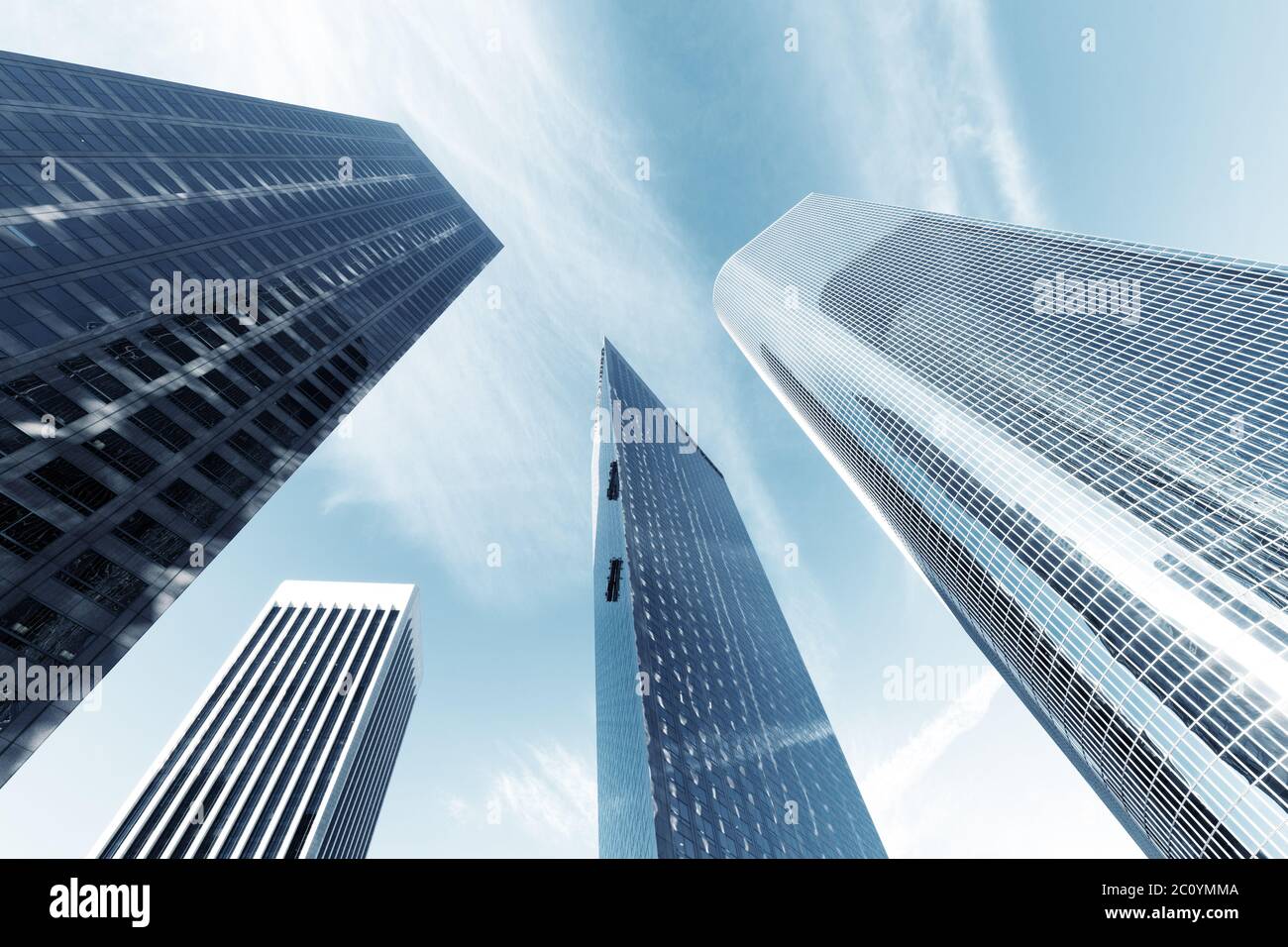 up view of modern office building in los angeles Stock Photo - Alamy