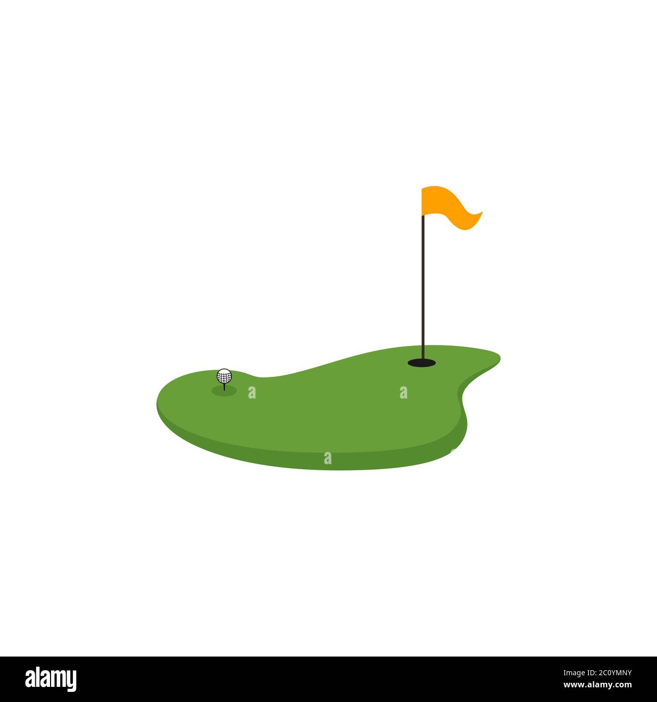 Golf course vector design template illustration Stock Vector Image ...