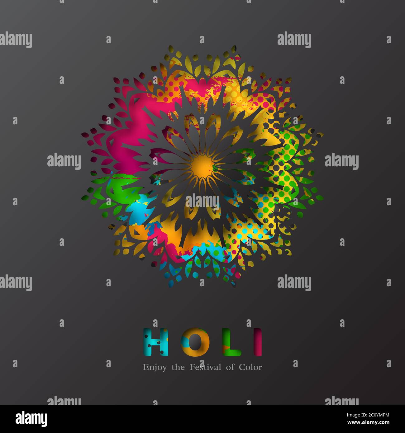 Holi holiday design Stock Vector Image & Art - Alamy