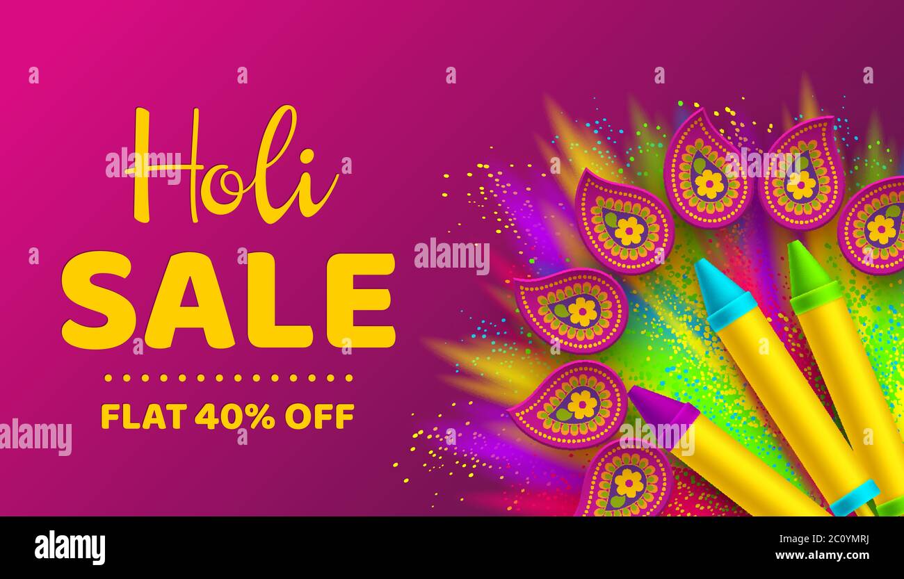 Holi festival colours background Stock Vector Images - Alamy