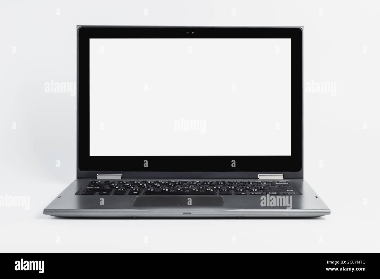 Computer or laptop on a white background Stock Photo - Alamy