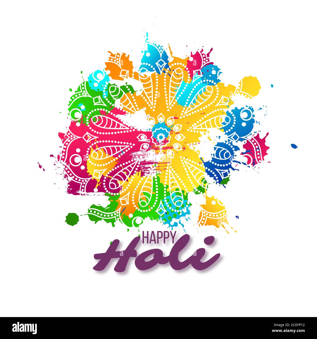 Indian holi color Cut Out Stock Images & Pictures - Alamy