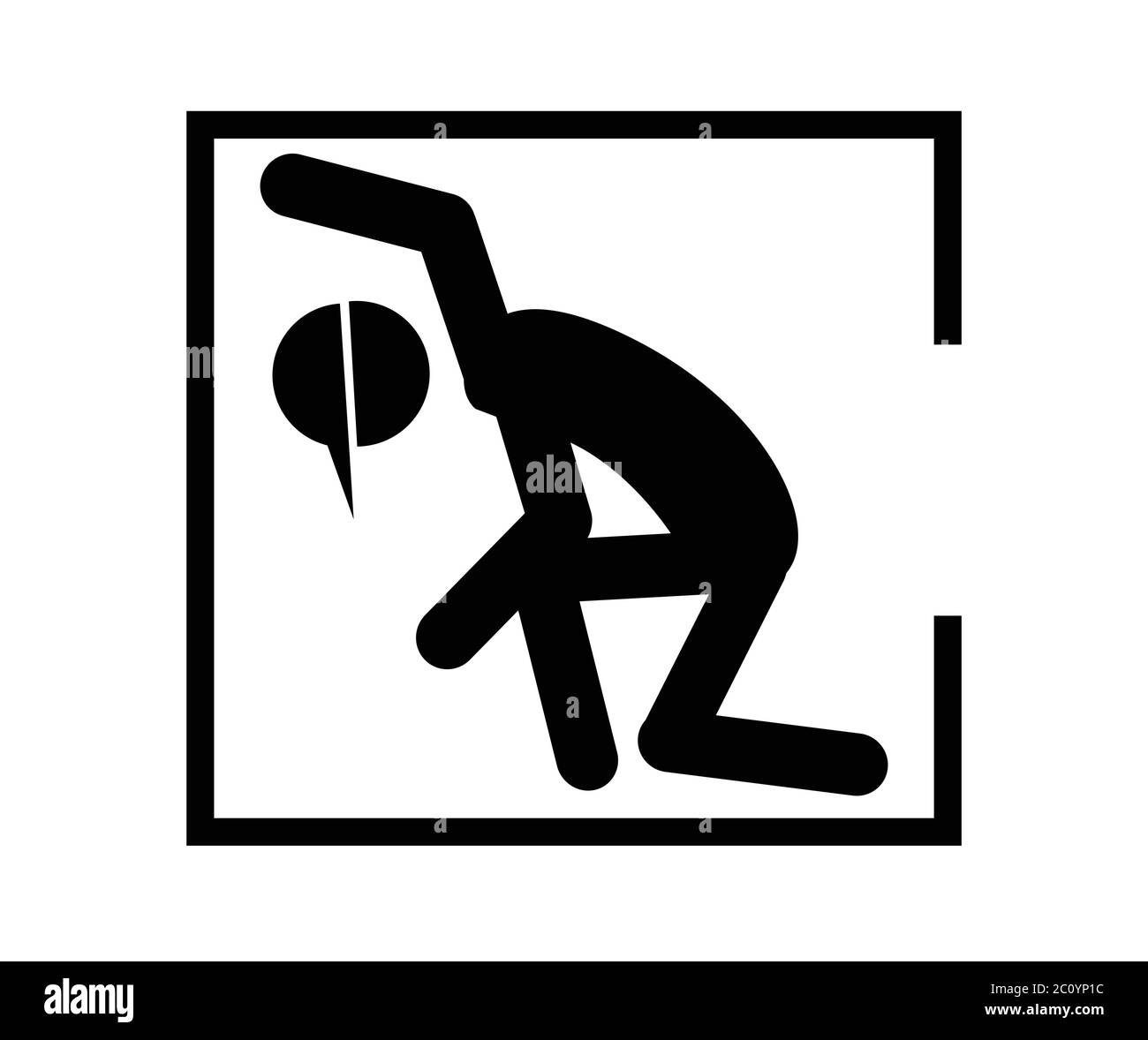 Warning confined space Black and White Stock Photos & Images - Alamy