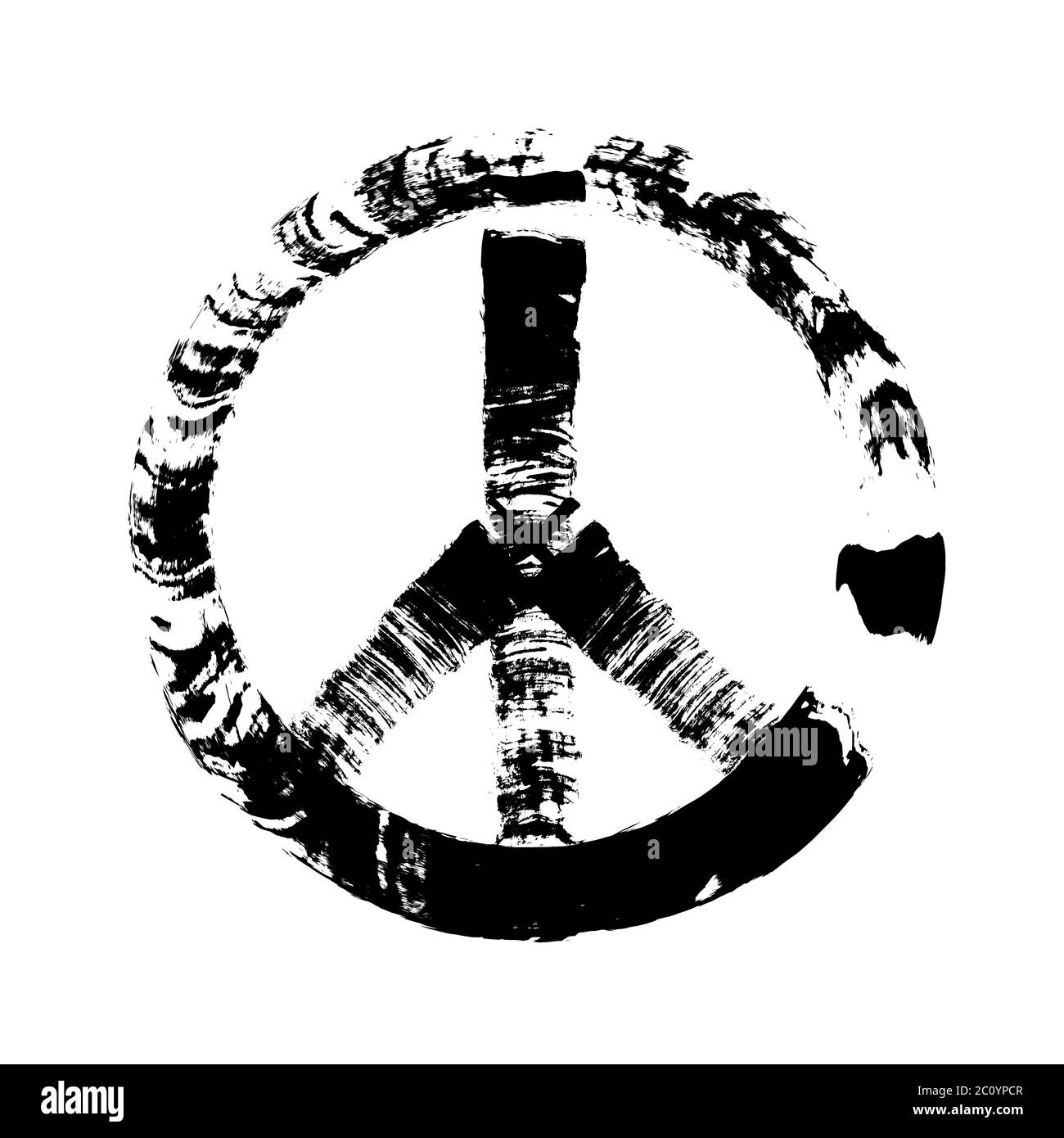 peace symbol icon vector friendship pacifism Stock Photo - Alamy
