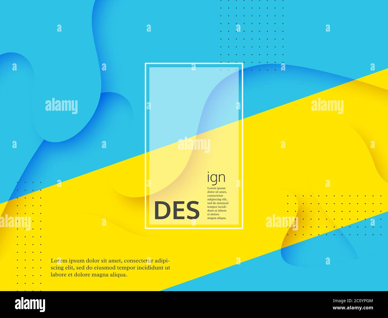 Blue yellow trendy color Stock Vector Images - Alamy