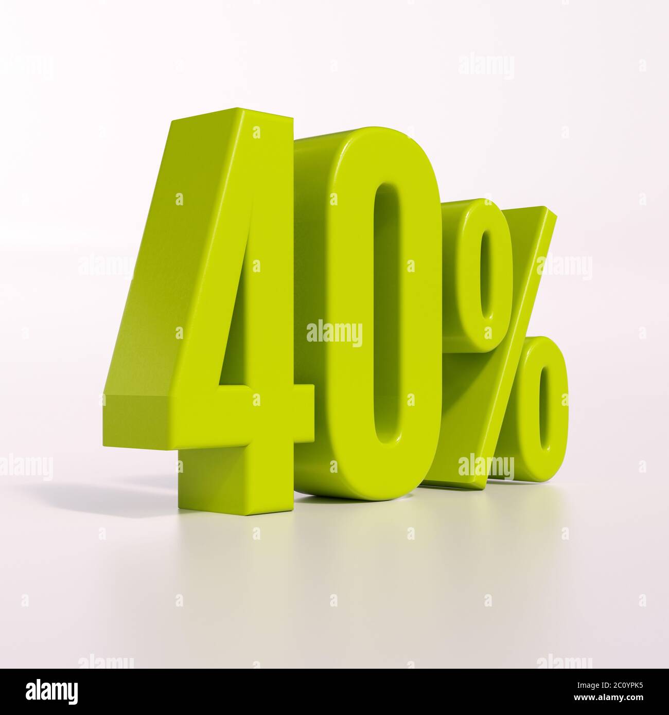 Percentage sign, 40 percent Stock Photo - Alamy