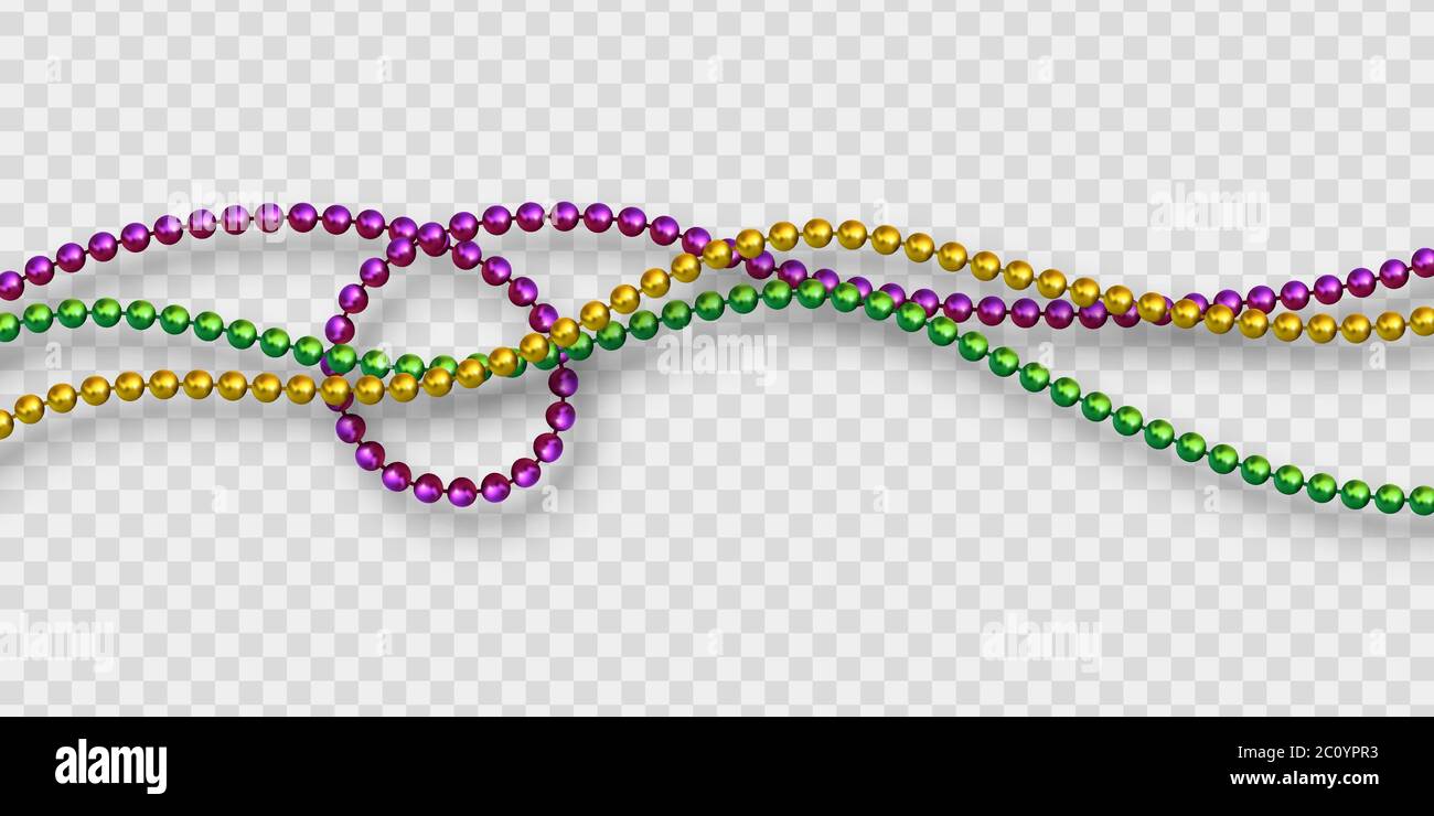 Mardi gras beads Stock Vector Images - Alamy