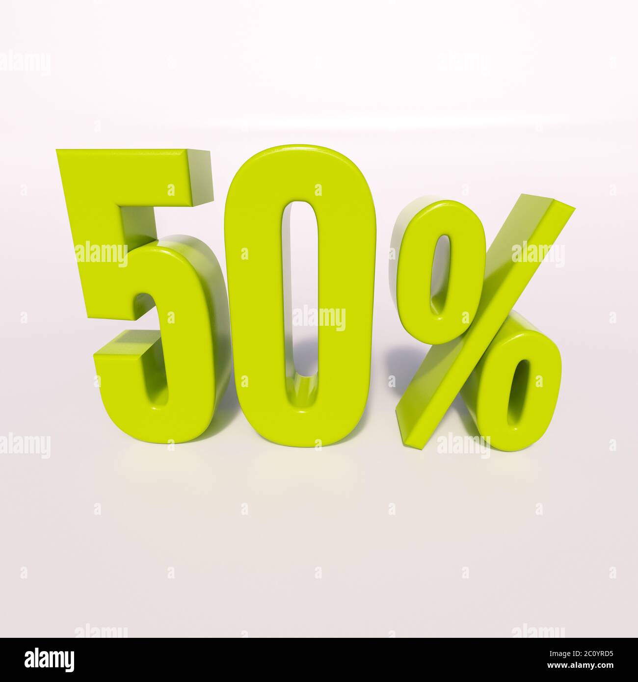 Percentage sign, 50 percent Stock Photo - Alamy