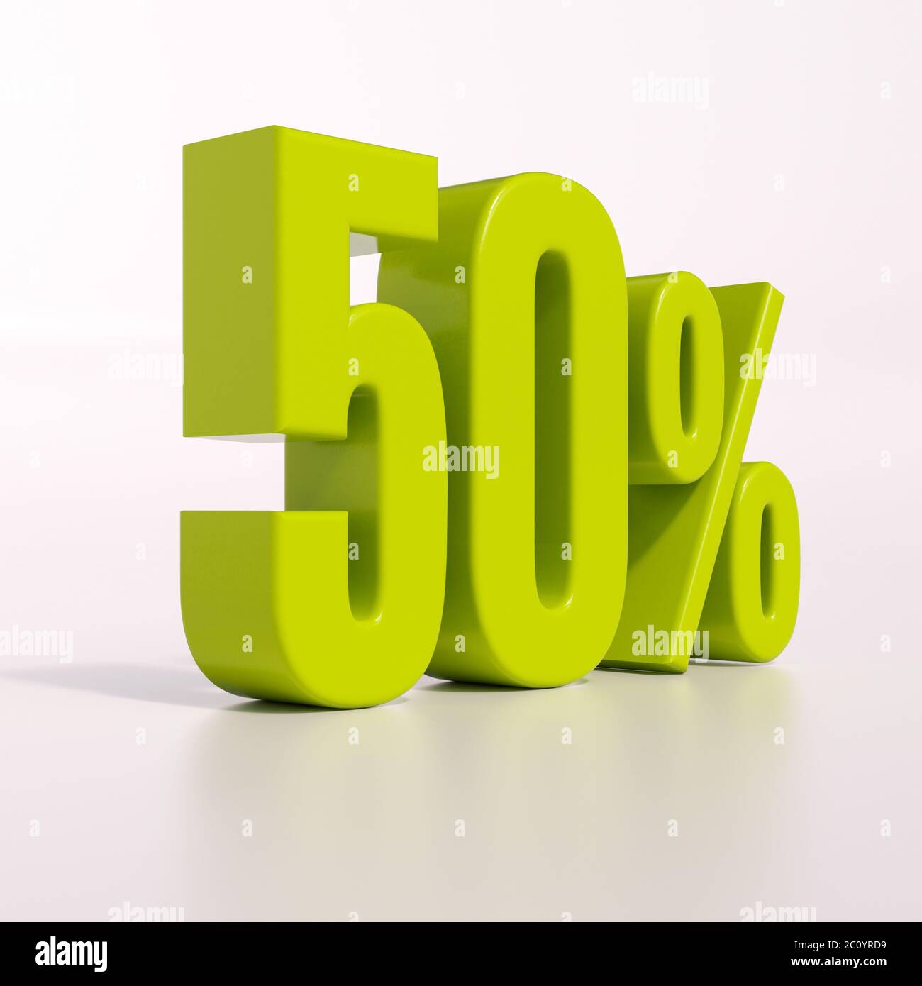 Percentage sign, 50 percent Stock Photo - Alamy