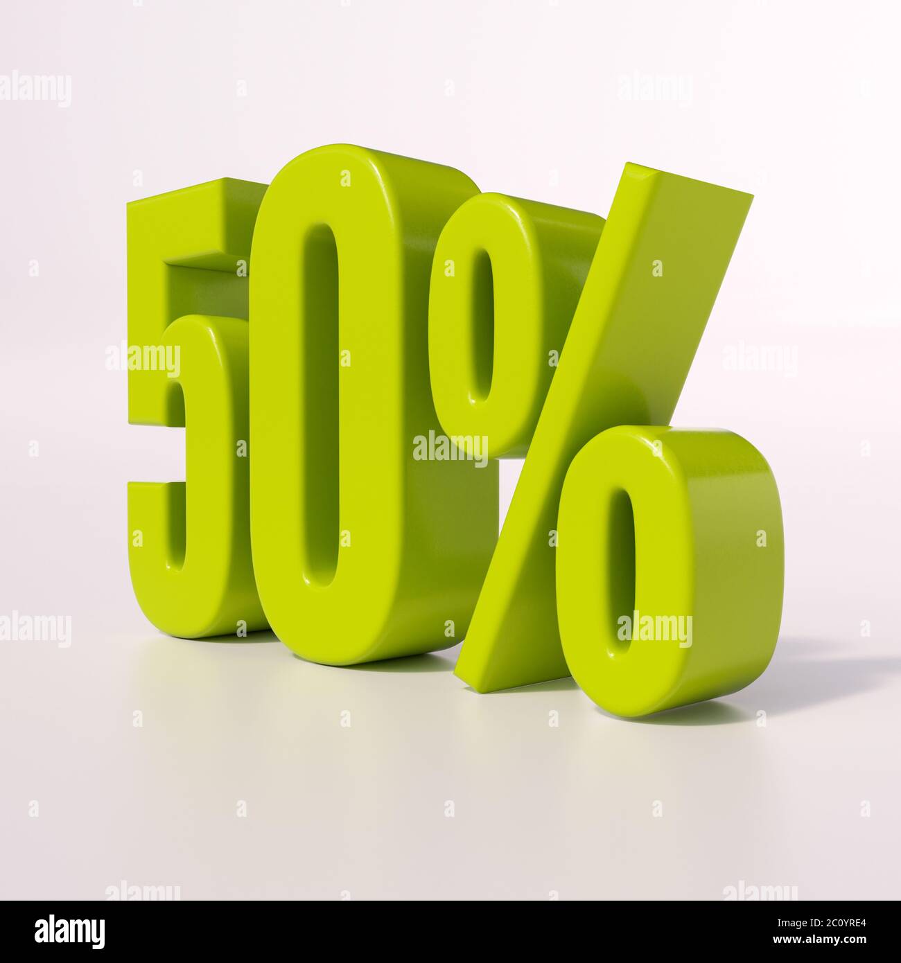 Percentage sign, 50 percent Stock Photo - Alamy