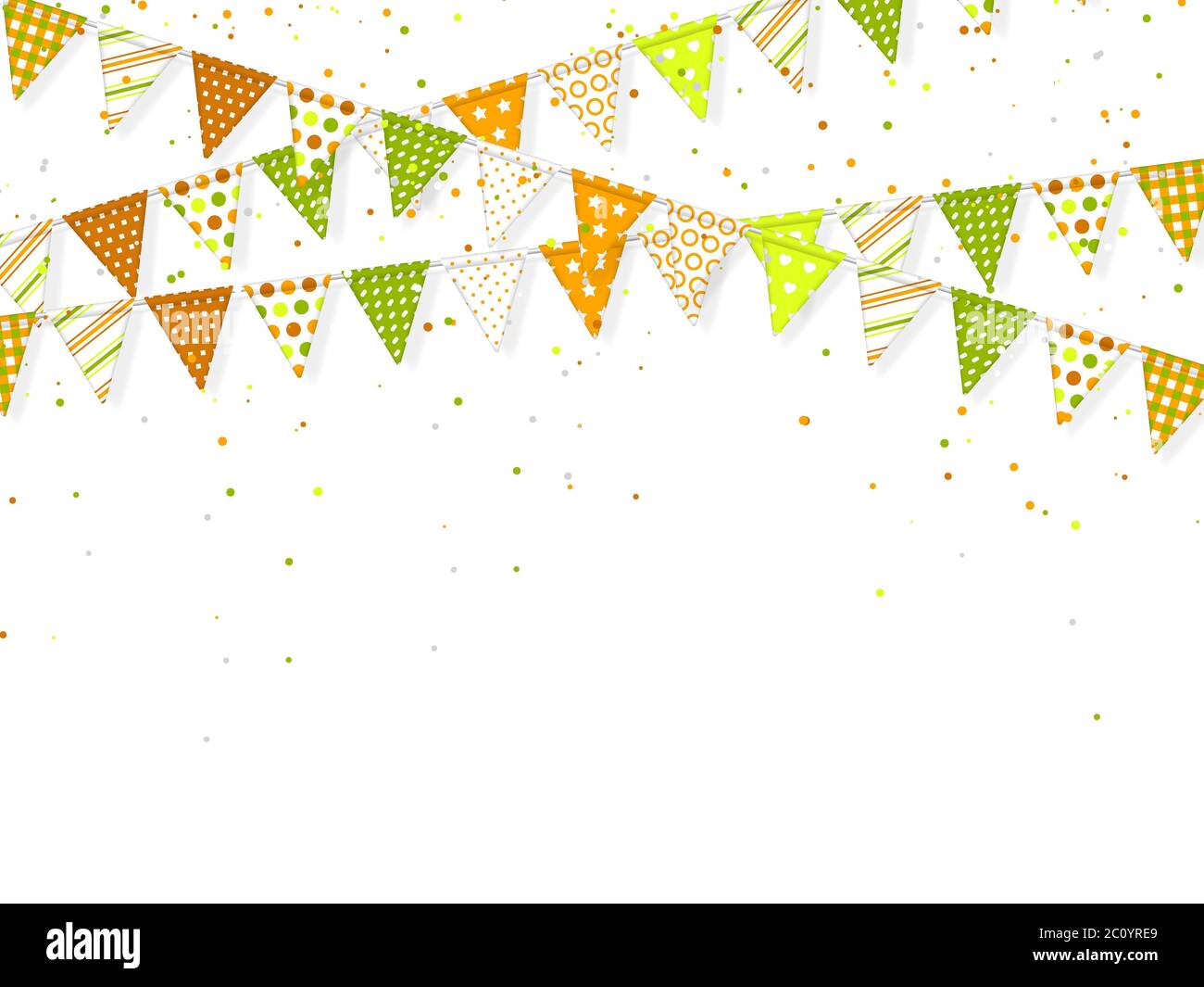 3d banting flags with confetti for Indian holidays Stock Vector Image ...