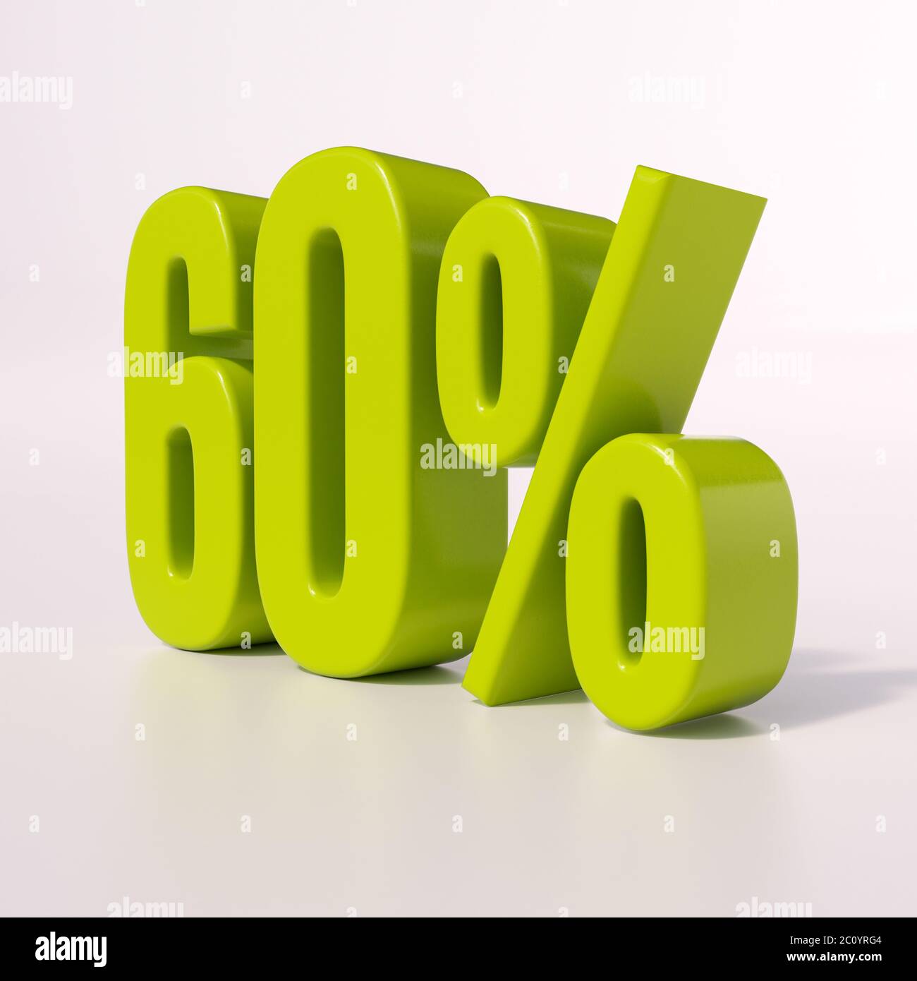 Percentage sign, 60 percent Stock Photo - Alamy