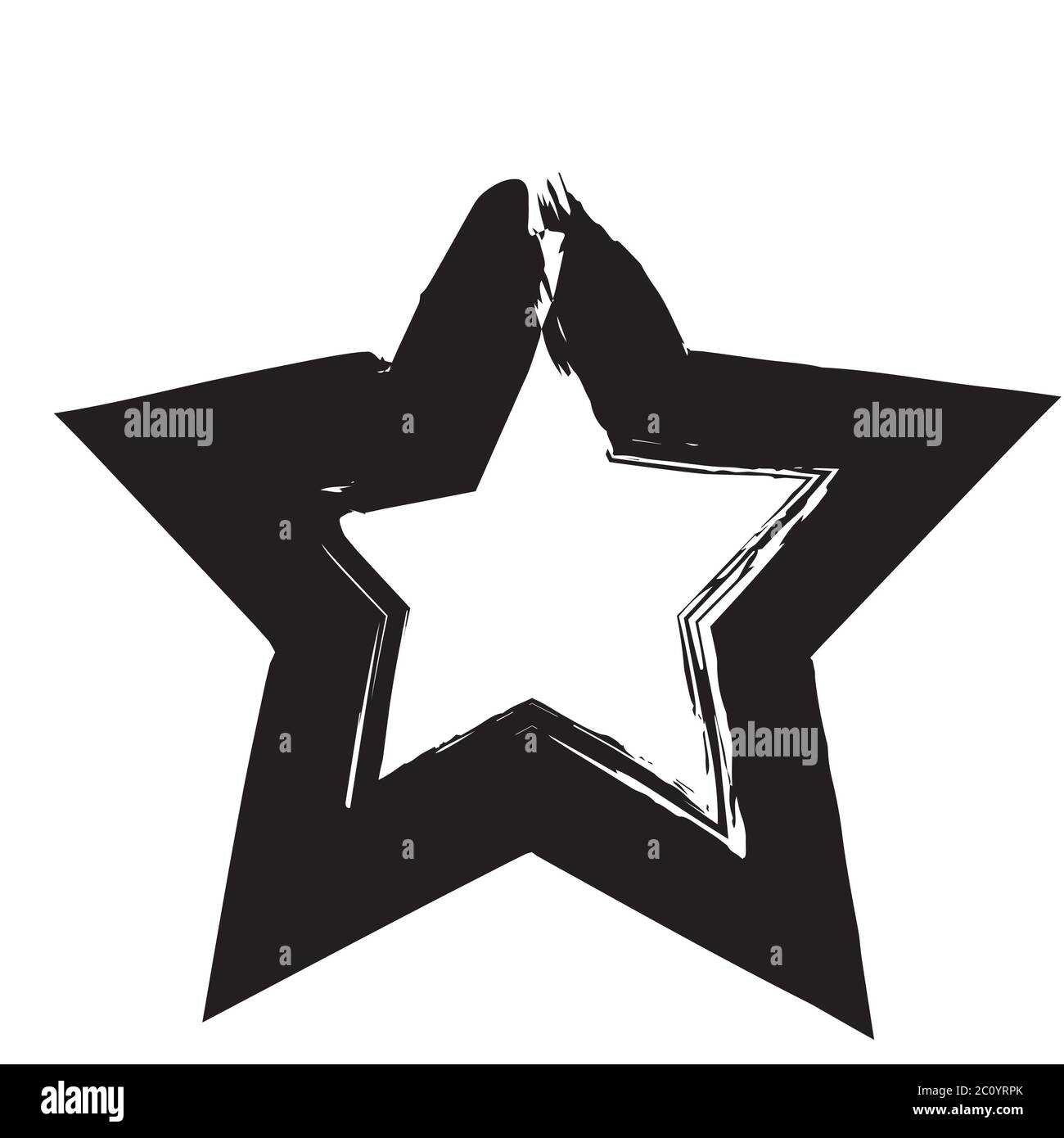star patriot symbol grunge vector shape Stock Photo - Alamy