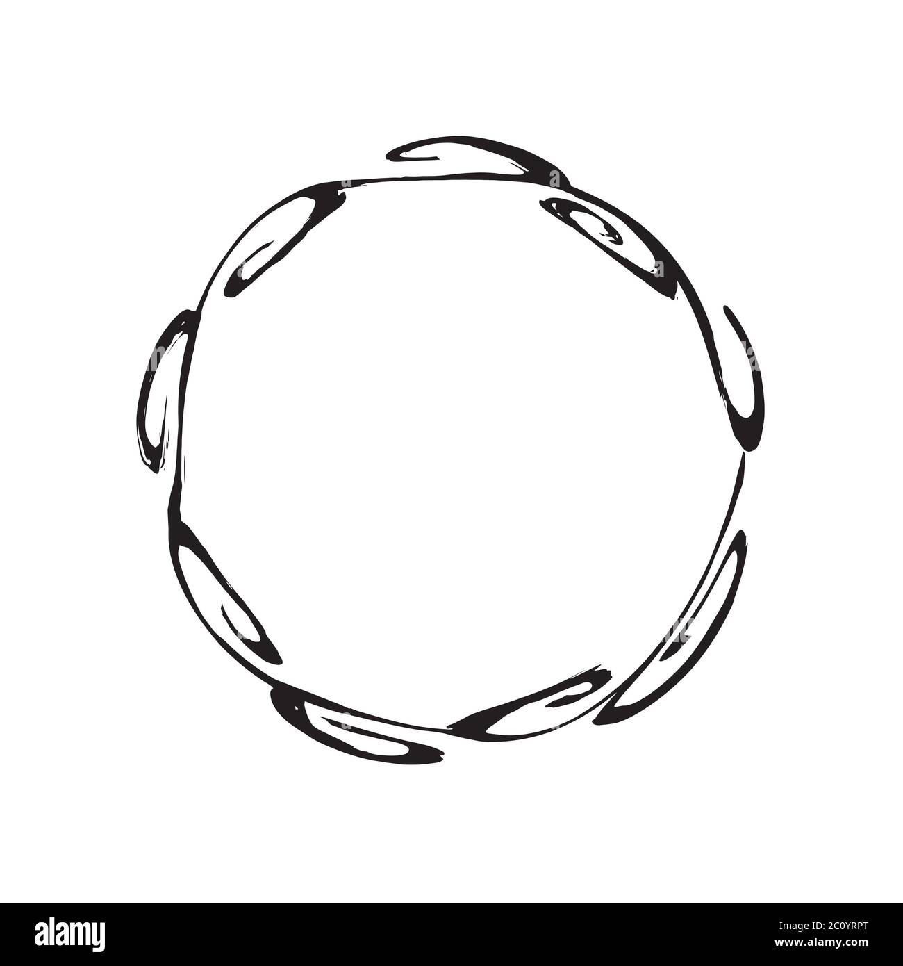 circle shape vector black grunge background Stock Photo - Alamy