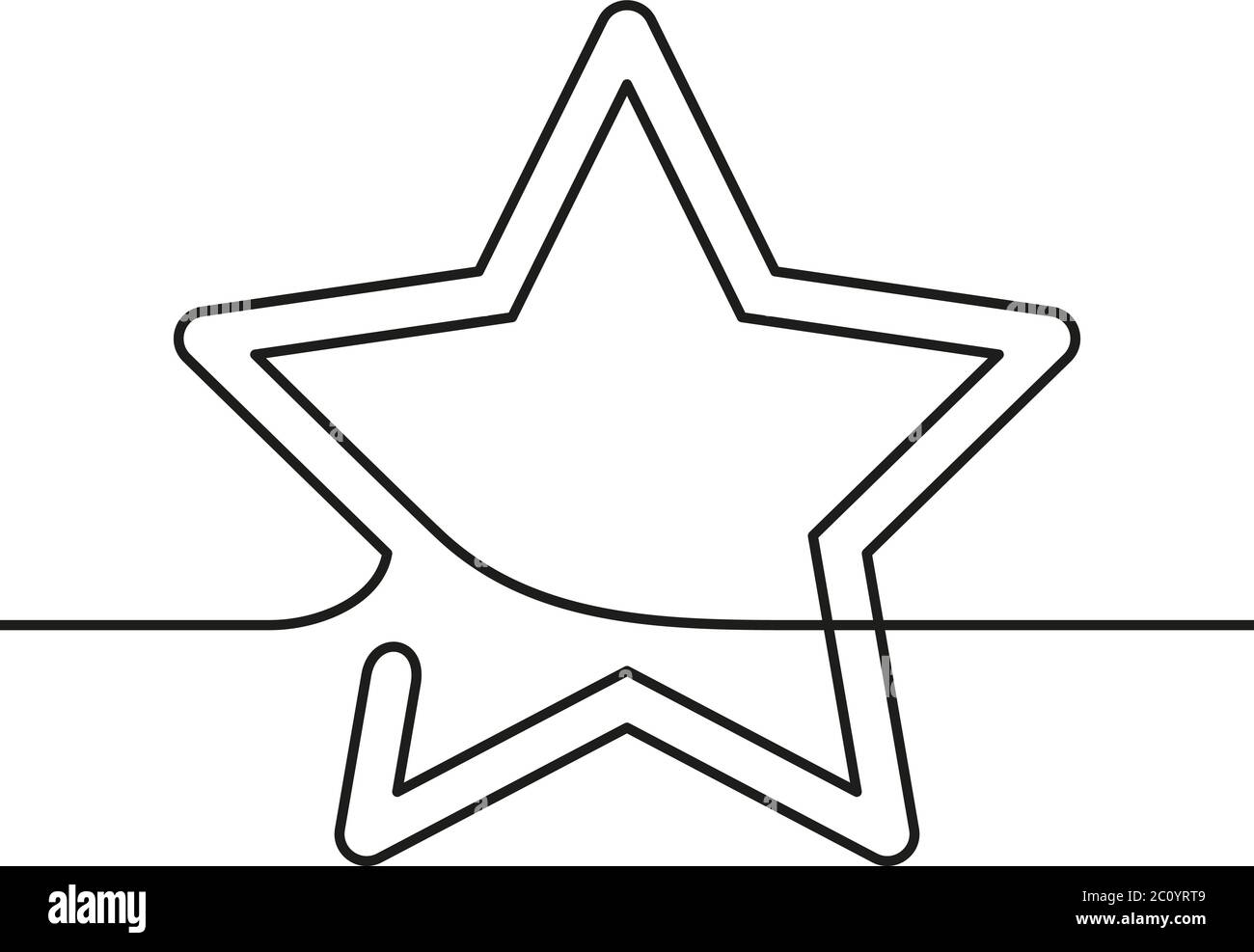 Double Outline Star