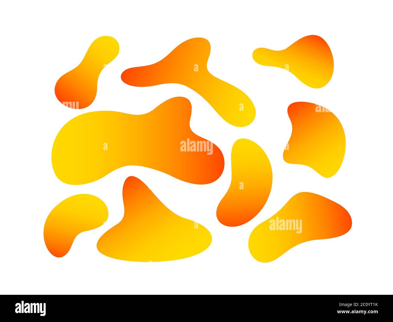 Set blue trendy liquid Cut Out Stock Images & Pictures - Alamy