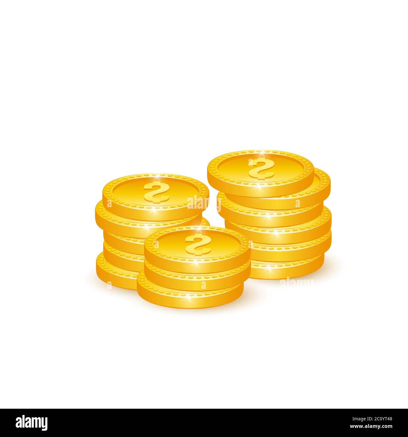 Pound golden coins 3d Stock Vector Images - Alamy