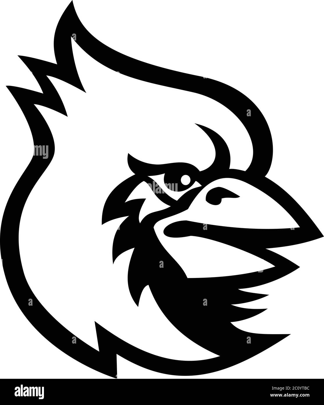 Cardinal mascot Black and White Stock Photos & Images - Alamy