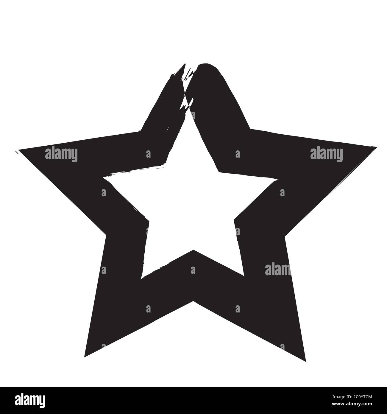star patriot symbol grunge vector shape Stock Photo - Alamy
