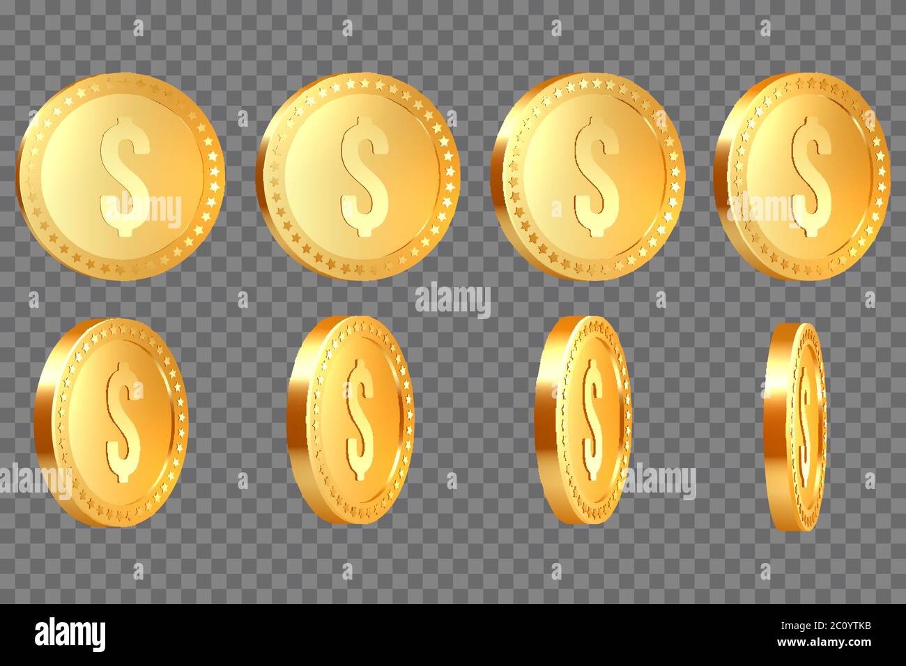 Gold coin interface icon Stock Vector Images - Alamy