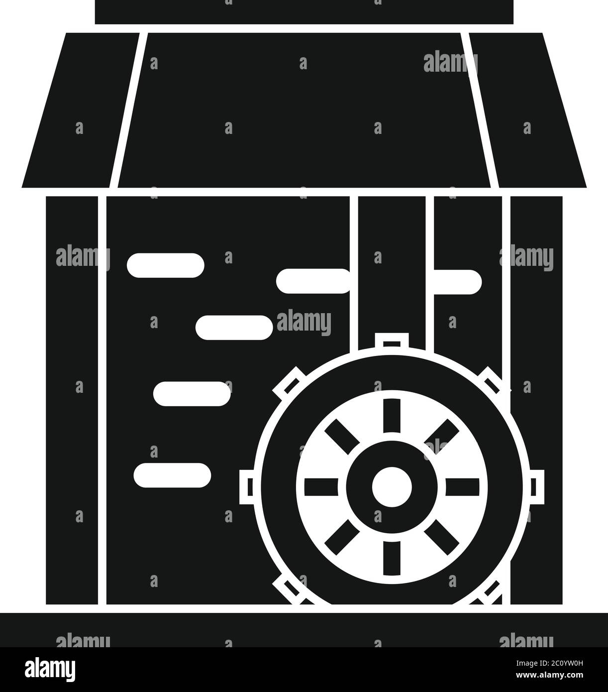 Water mill wheel icon. Simple illustration of water mill wheel vector ...