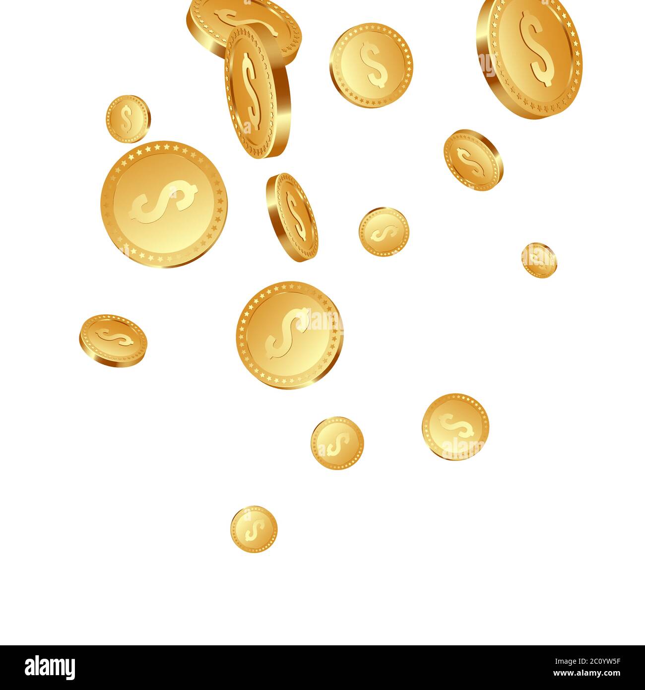 Falling, pound, coins Stock Vector Images - Alamy