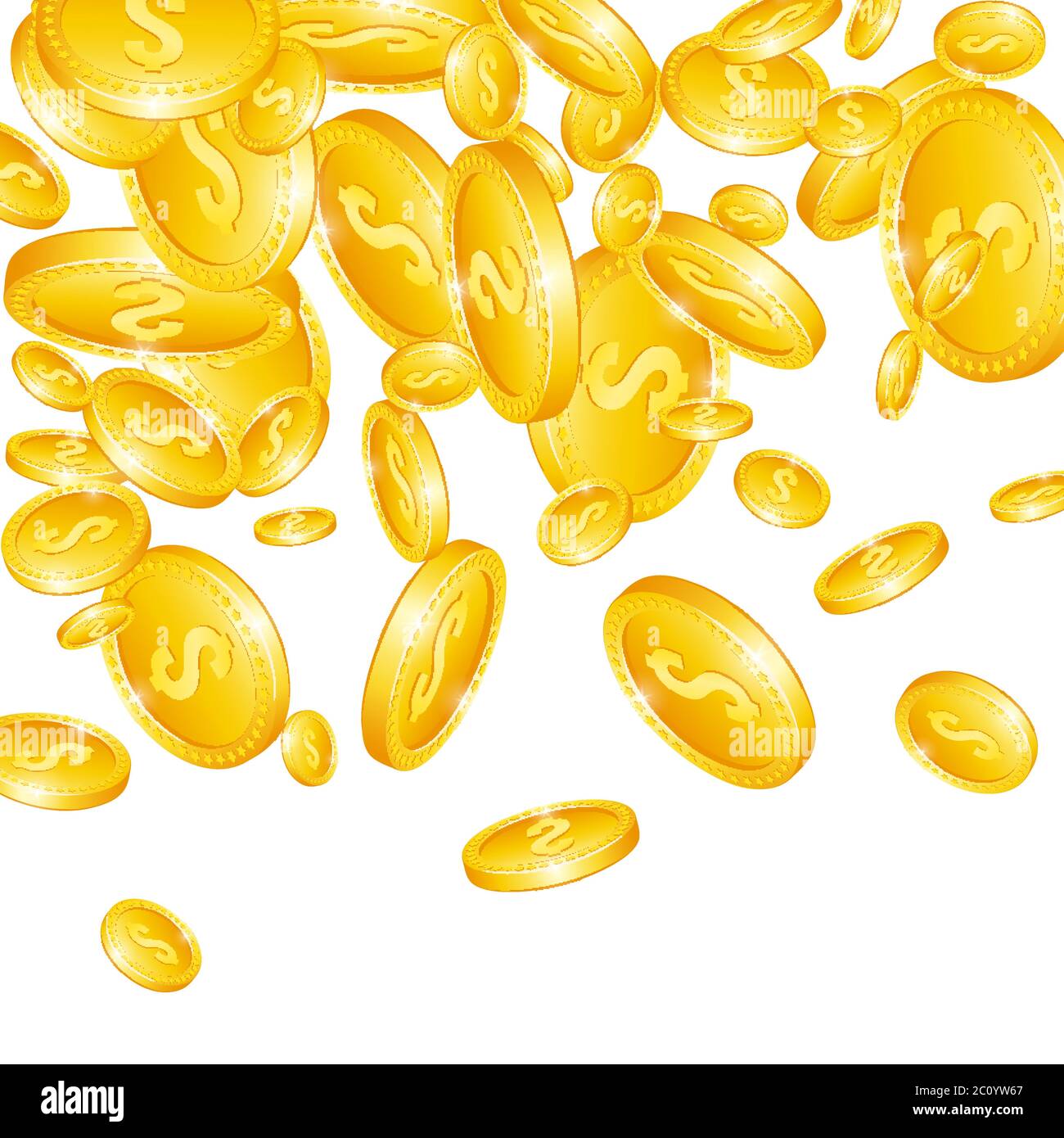 Falling, pound, coins Stock Vector Images - Alamy