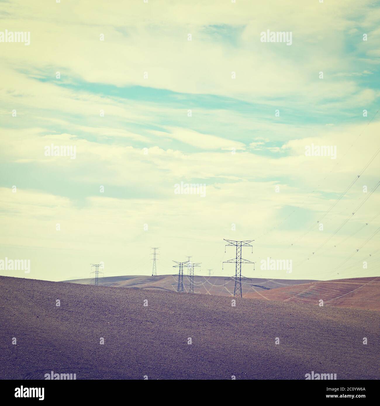 Vintage power line hi-res stock photography and images - Alamy