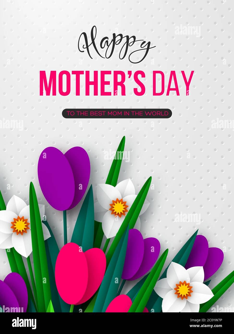 Happy Mothers day greeting poster Stock Vector Image & Art - Alamy