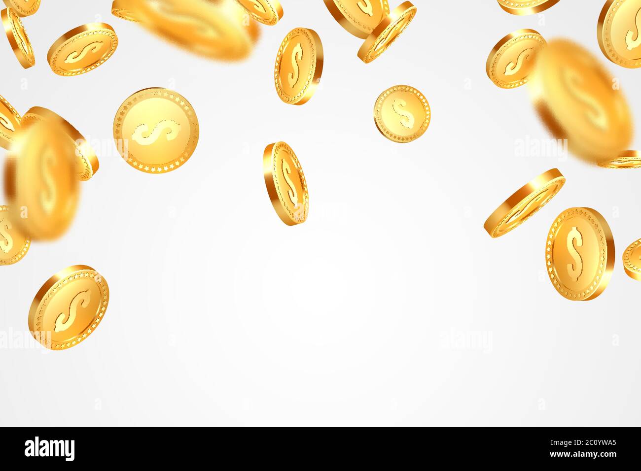 Gold coin icon realistic Stock Vector Images - Alamy