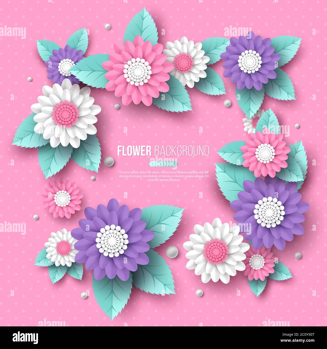 Flower Frame Designs 3d