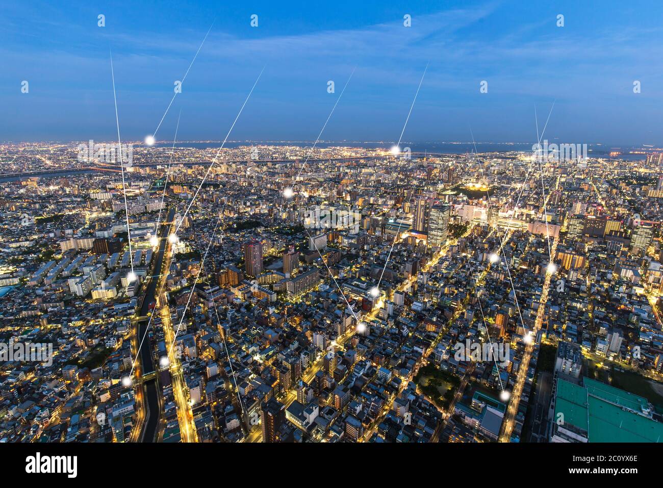 Aerial twilight hi-res stock photography and images - Alamy