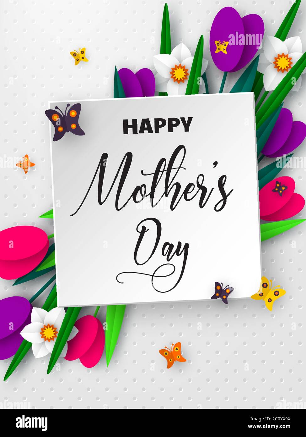 Happy Mothers day greeting poster Stock Vector Image & Art - Alamy