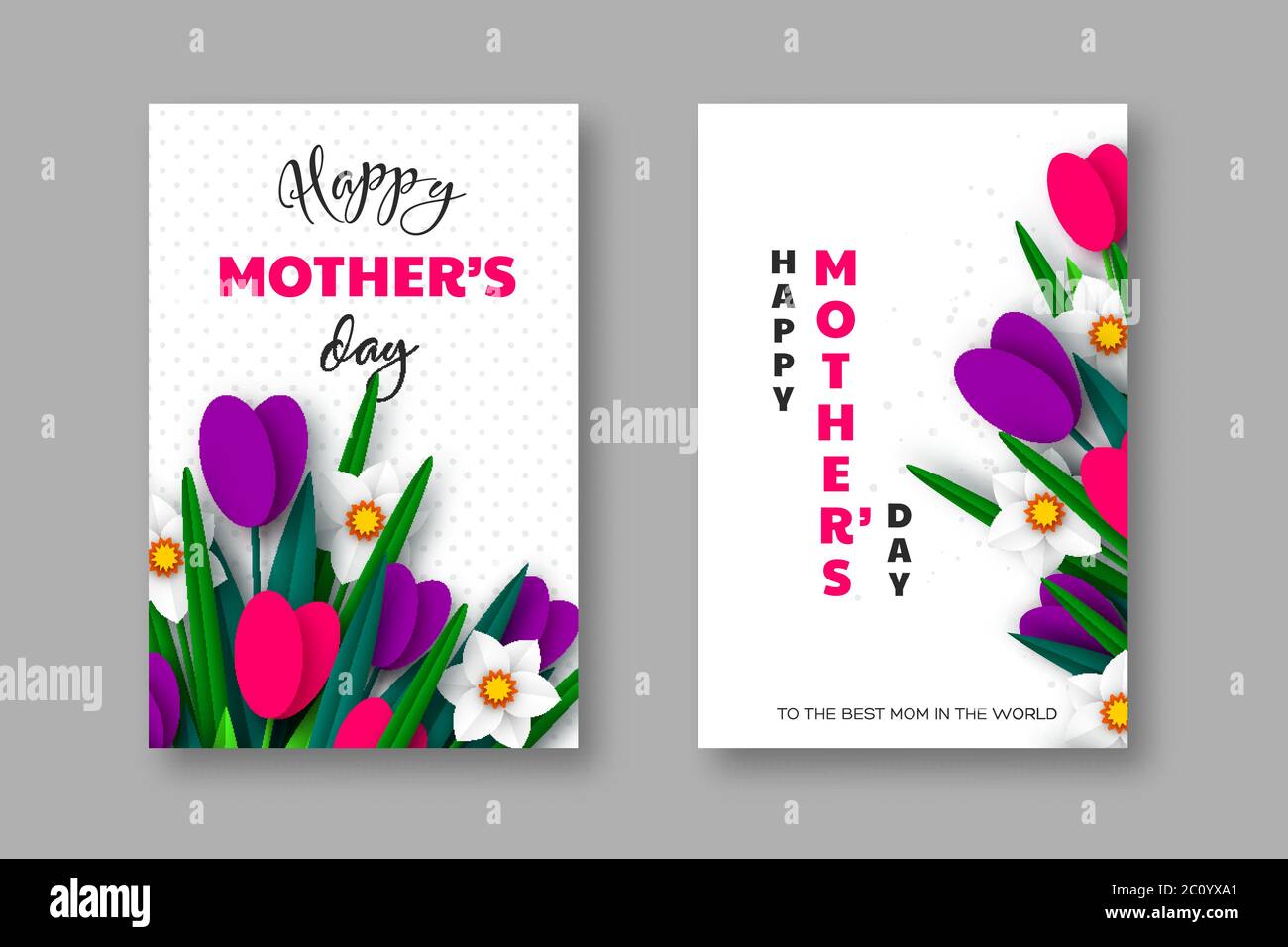 Happy Mothers day greeting posters Stock Vector Image & Art - Alamy
