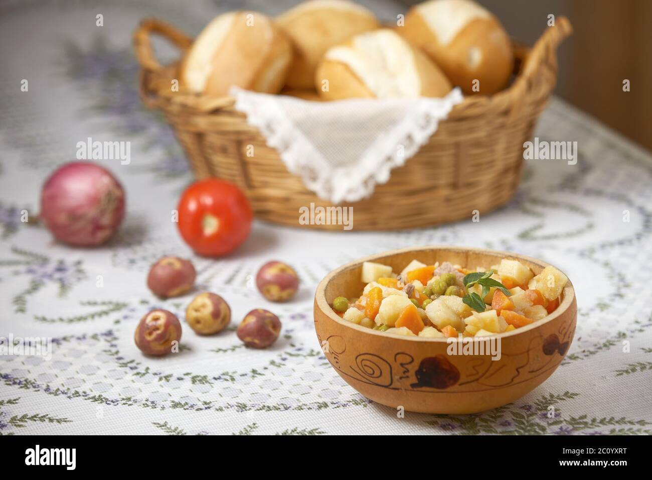 Traditional peruvian meal Matasquita Stock Photo - Alamy