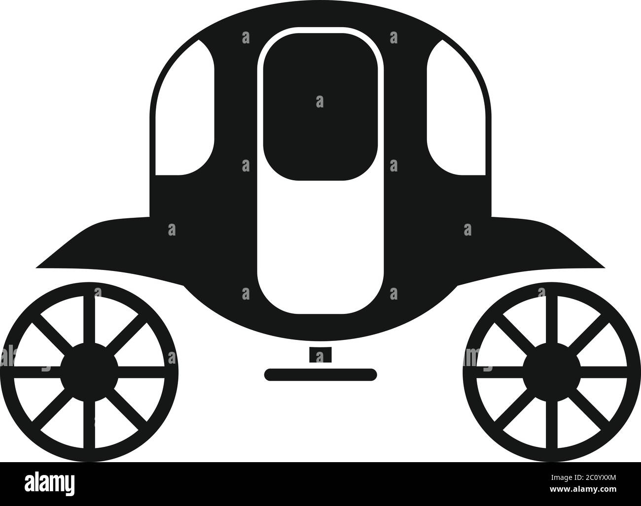 Luxury brougham icon. Simple illustration of luxury brougham vector ...