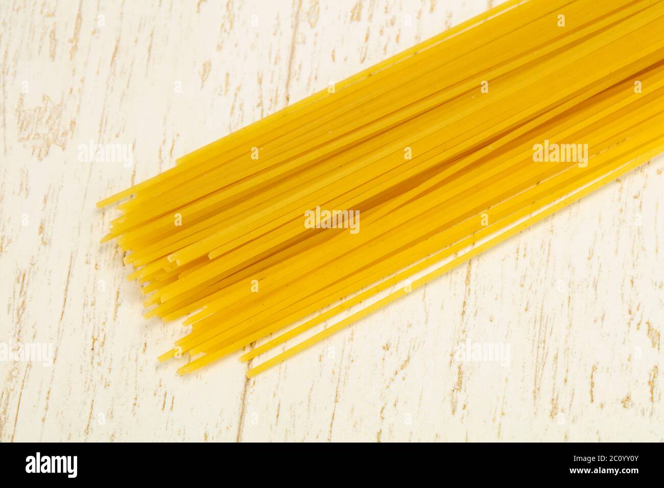 Dry raw spaghetti ready for bowling Stock Photo - Alamy