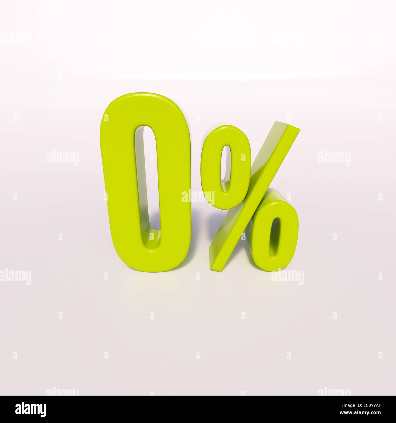 Percentage sign, 0 percent Stock Photo - Alamy