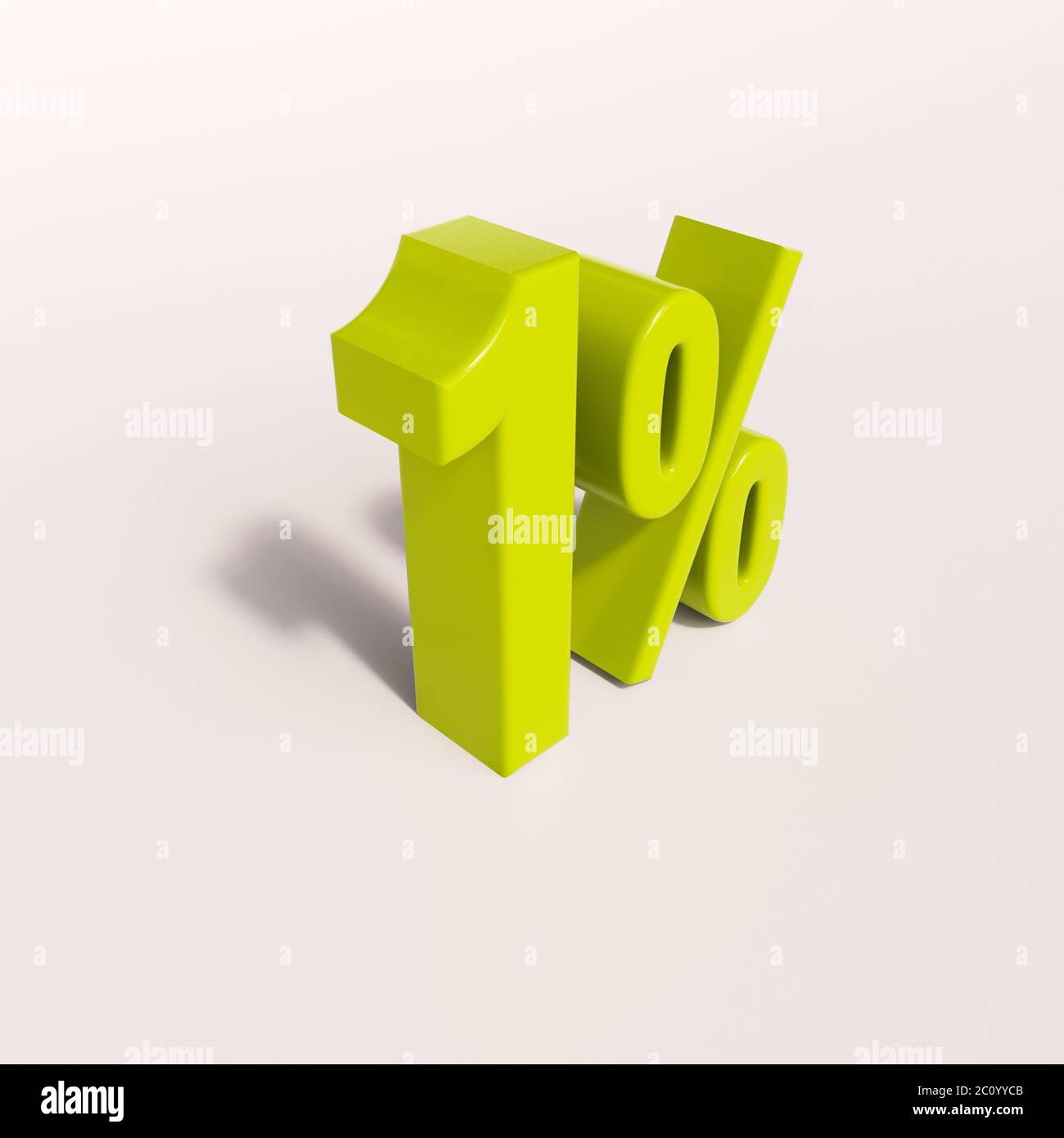 Percentage sign, 1 percent Stock Photo - Alamy