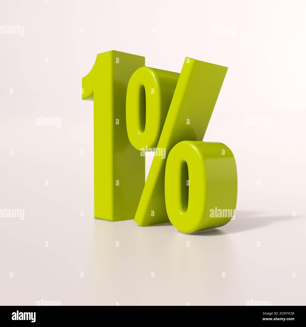 Percentage sign, 1 percent Stock Photo - Alamy
