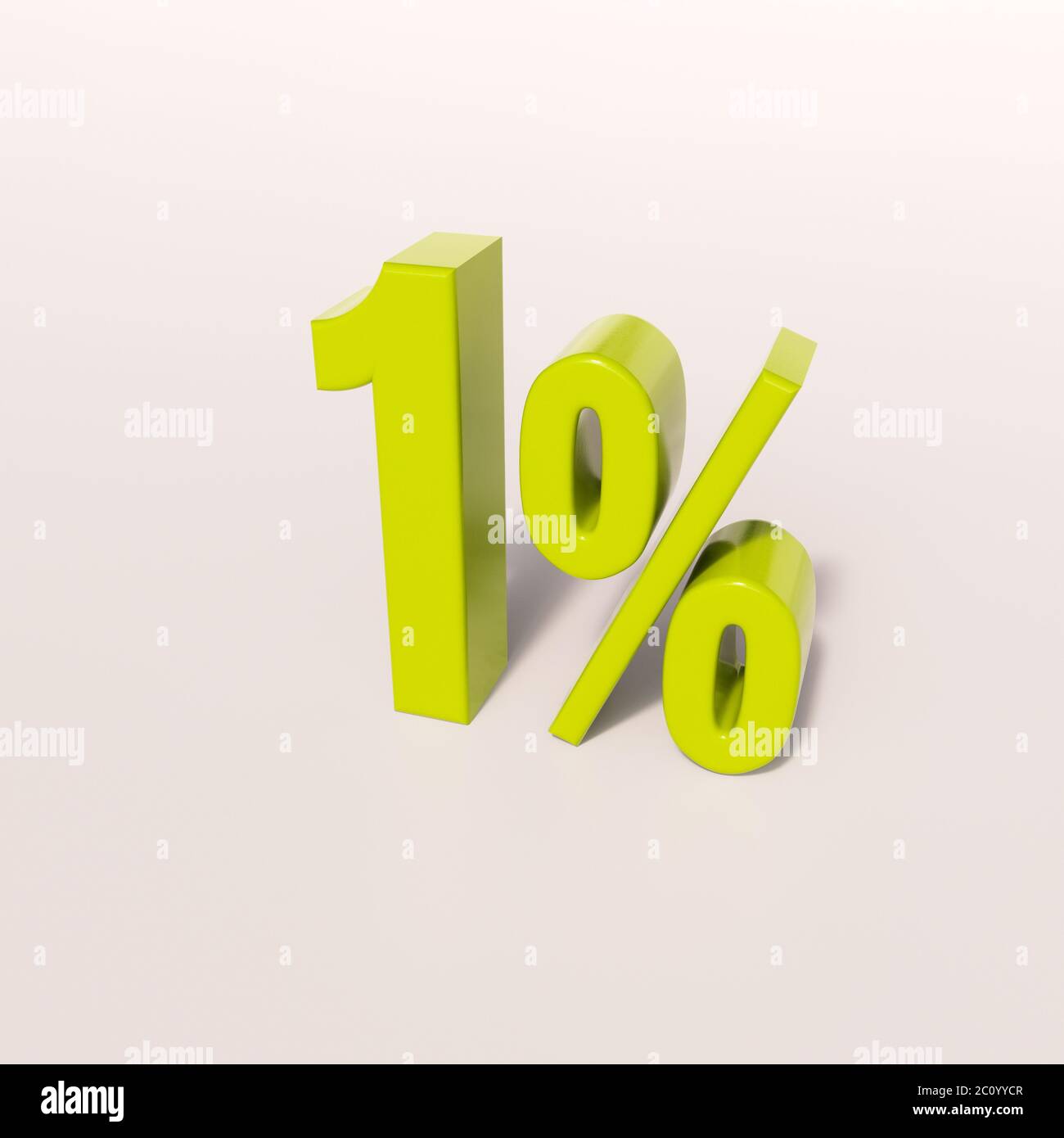Percentage sign, 1 percent Stock Photo - Alamy