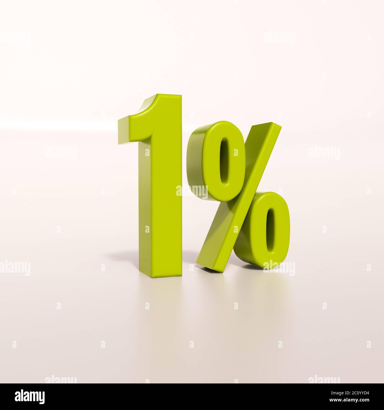 Percentage sign, 1 percent Stock Photo - Alamy