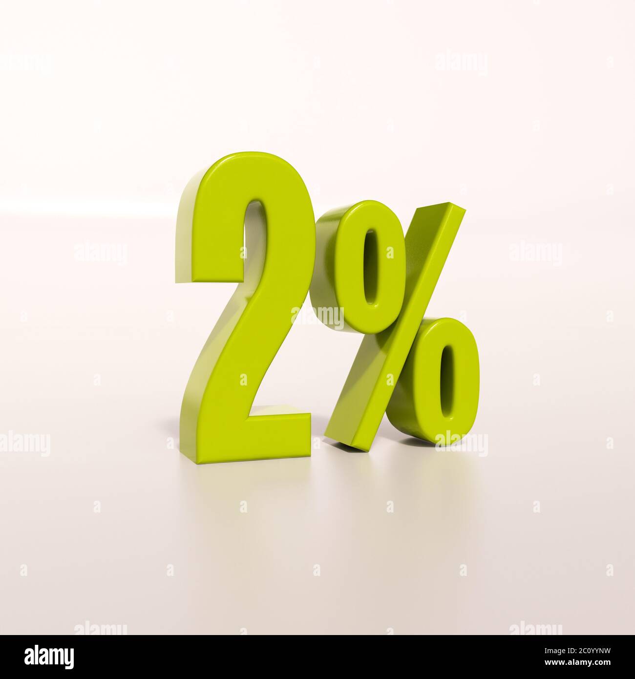 Percentage sign, 2 percent Stock Photo - Alamy