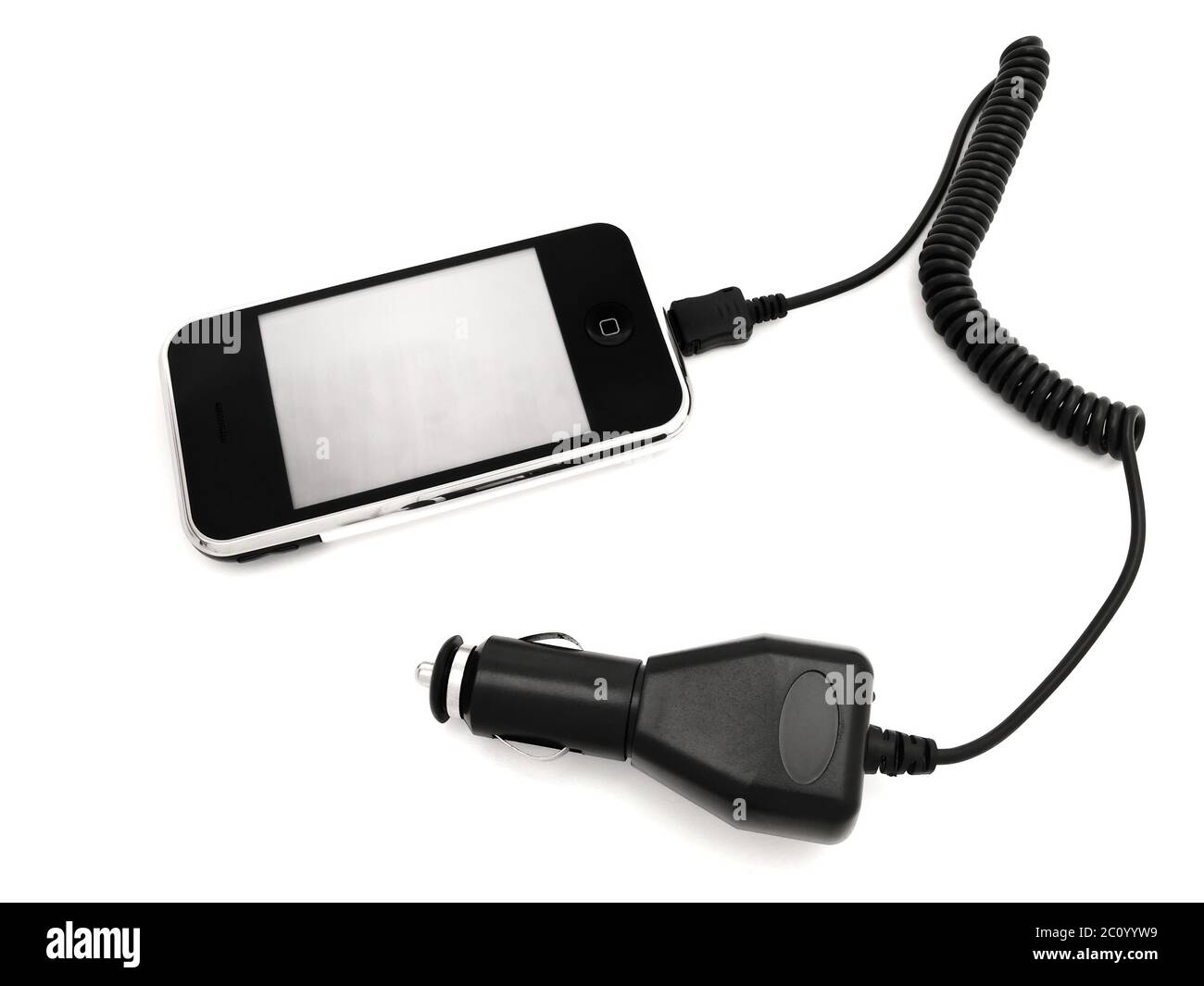 Line black phone charger Cut Out Stock Images & Pictures - Alamy