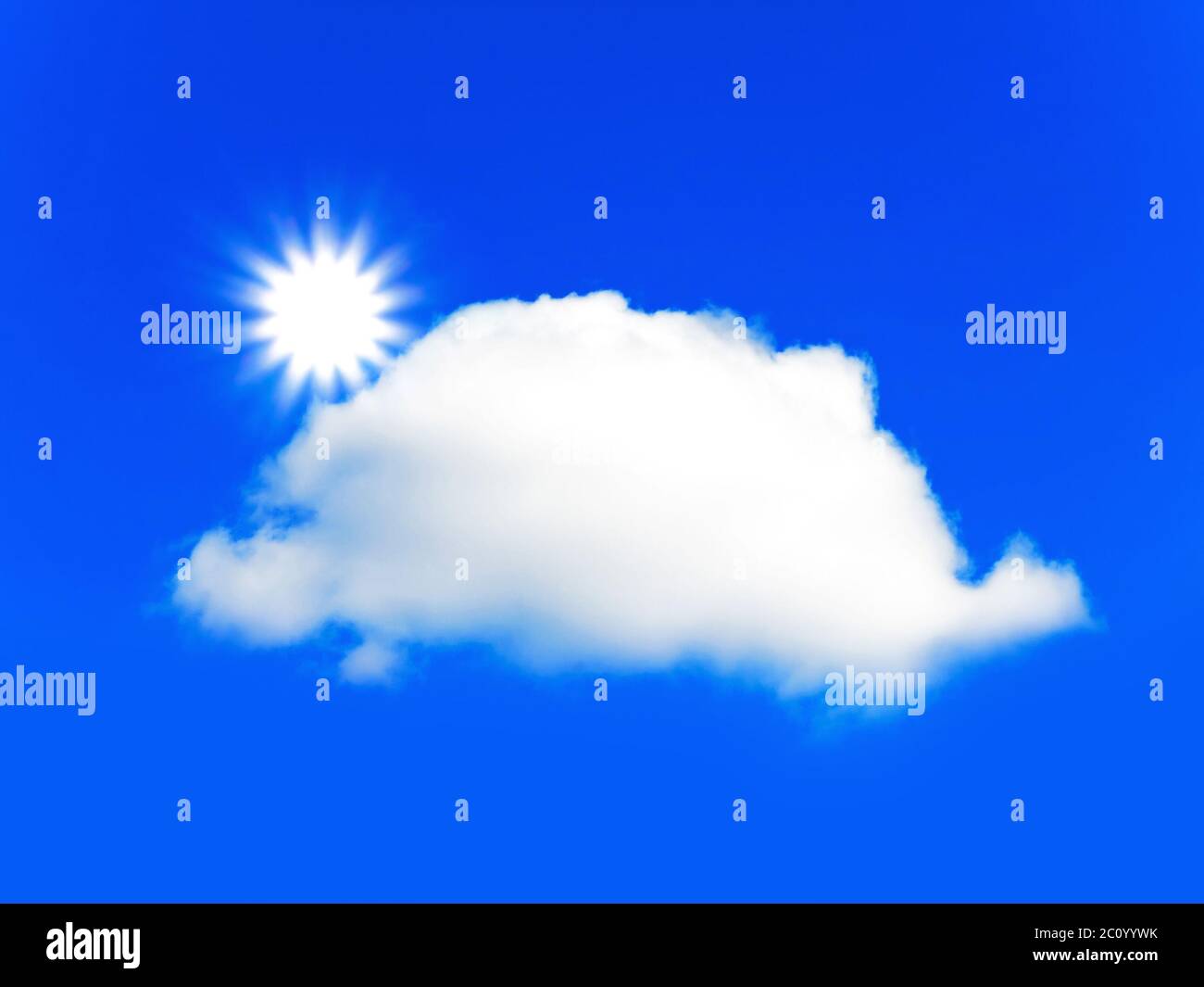 Sun And Cloud Stock Photo - Alamy