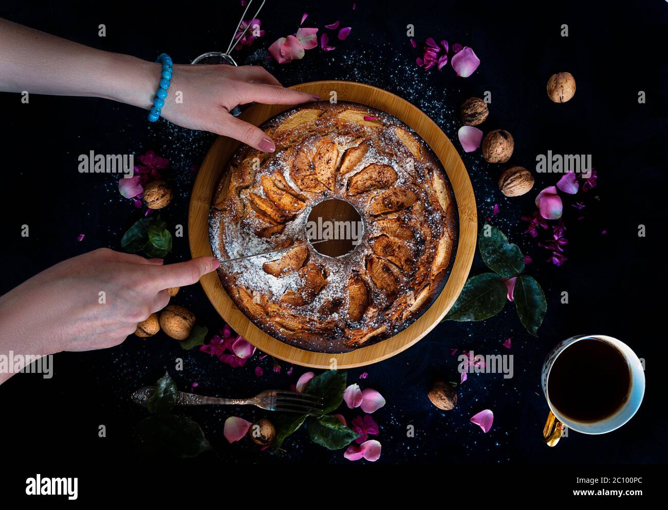 Handmade cake baking tart Stock Photo - Alamy