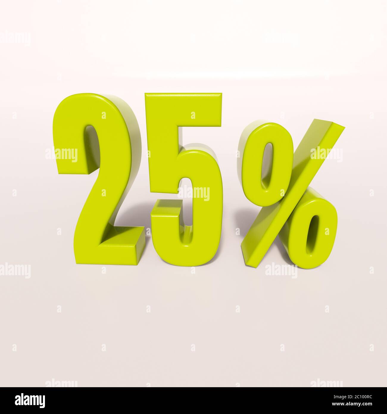 Percentage sign, 25 percent Stock Photo - Alamy